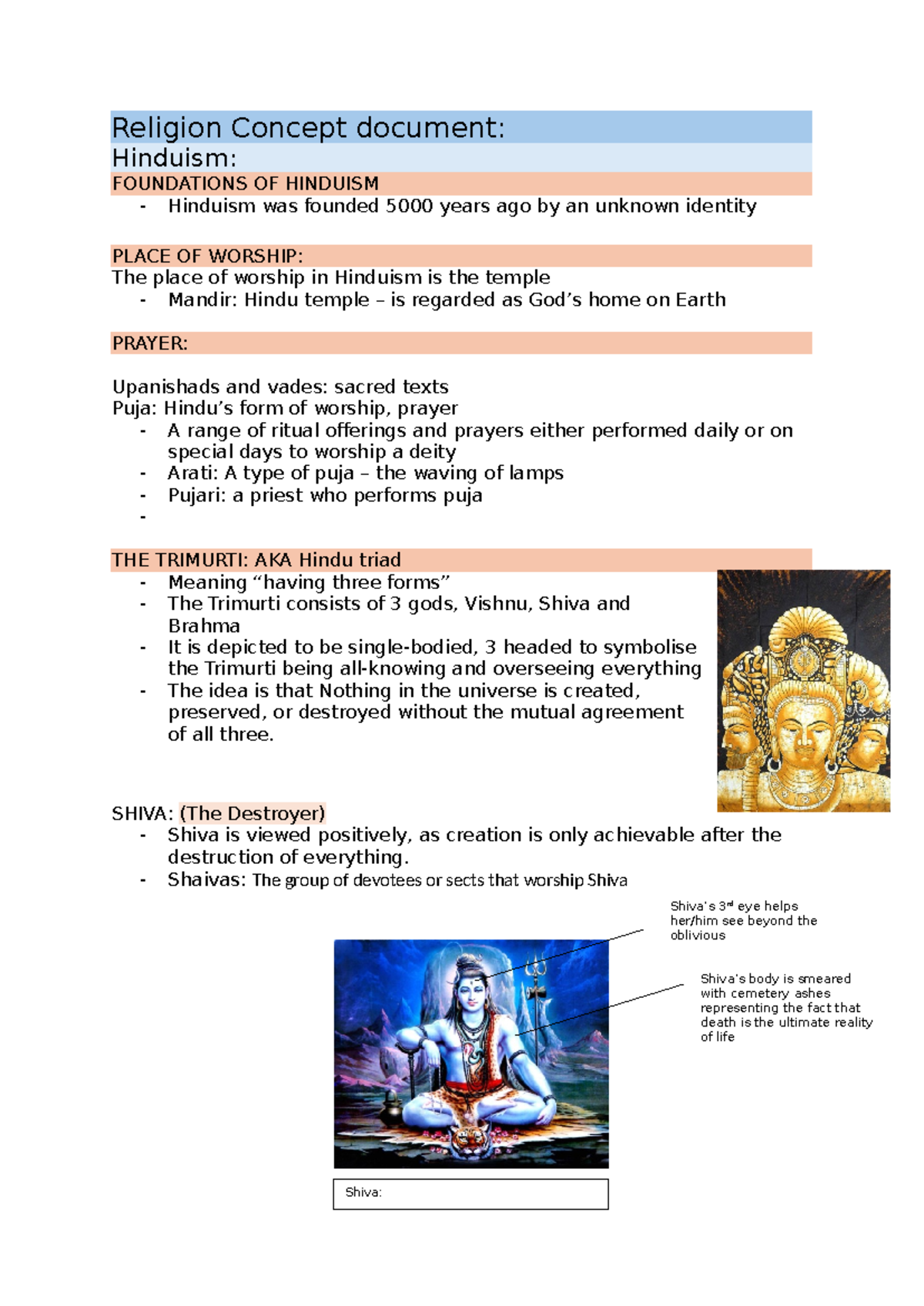 HIND 101: Foundations of Hinduism - Key Concepts and Practices - Studocu