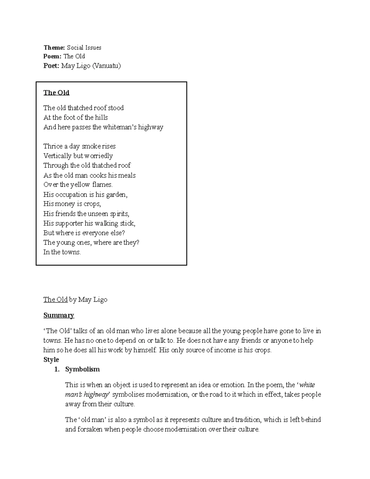 Elements of One Act Play essay - Elements of One Act Play Enigma by ...