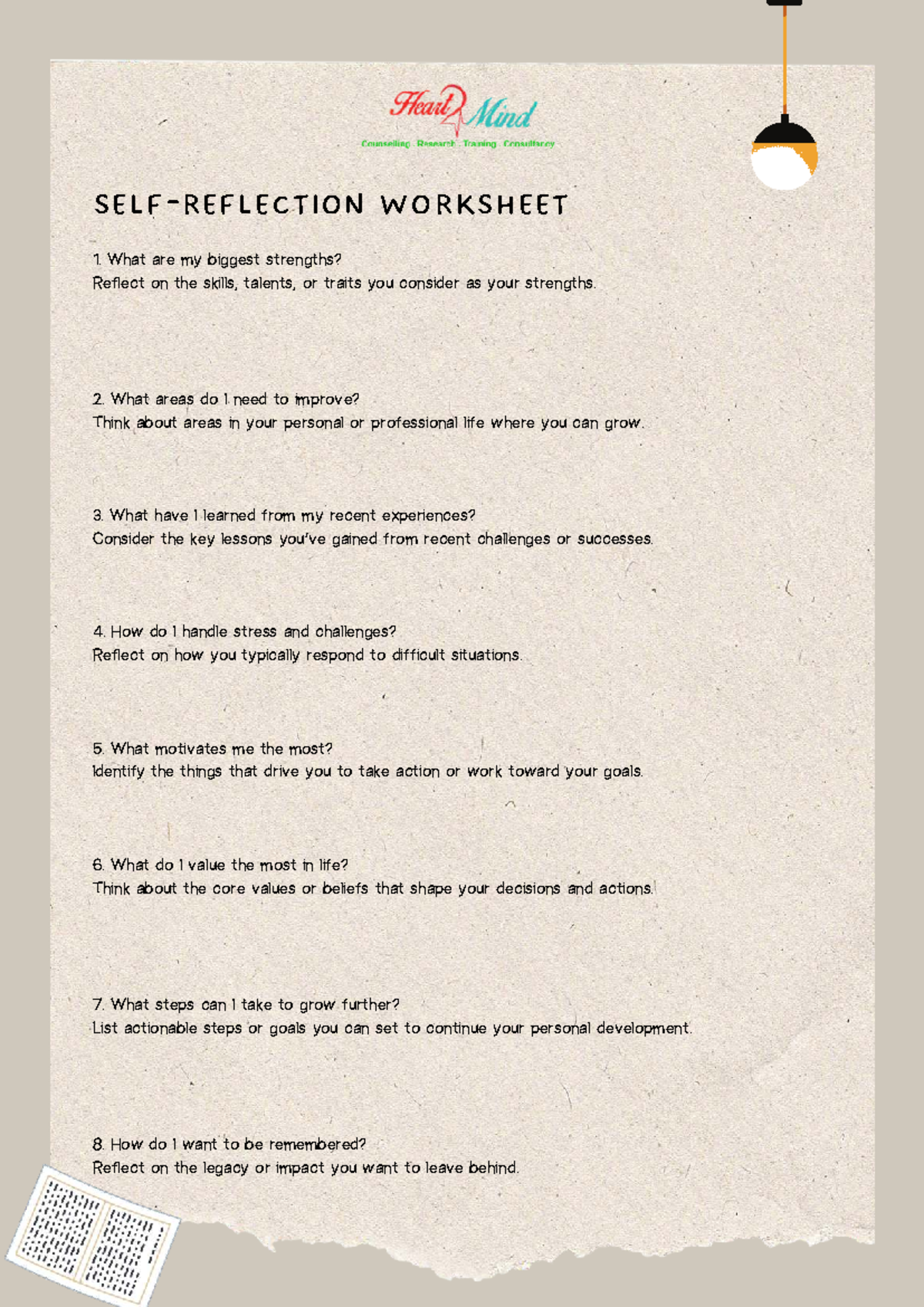 Self-Reflection Worksheet: Personal Growth & Strengths Analysis - Studocu