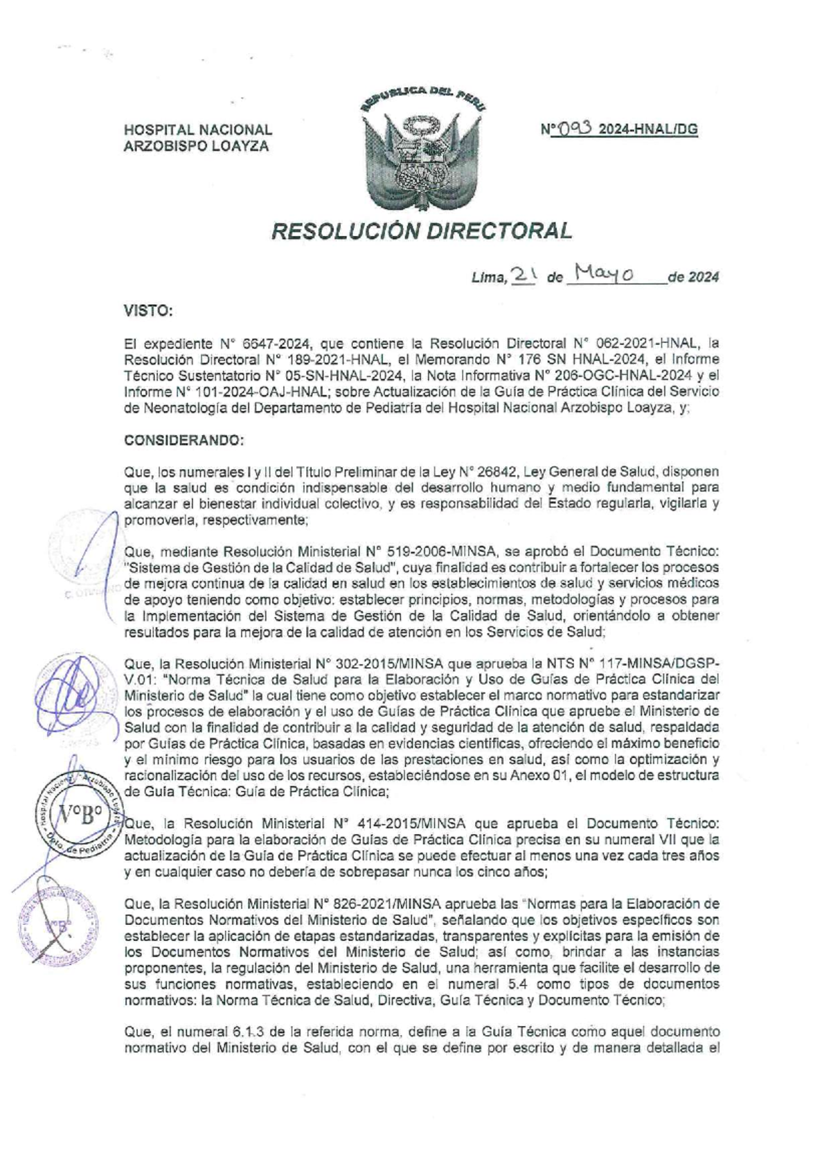 Guía de Práctica Clínica para Neonatología H.N.A.L. 2024 - Studocu