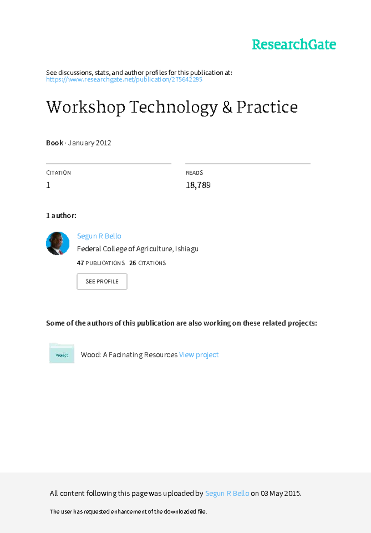 Workshop Technology and Practice Manual: Safety and Operations Guide ...