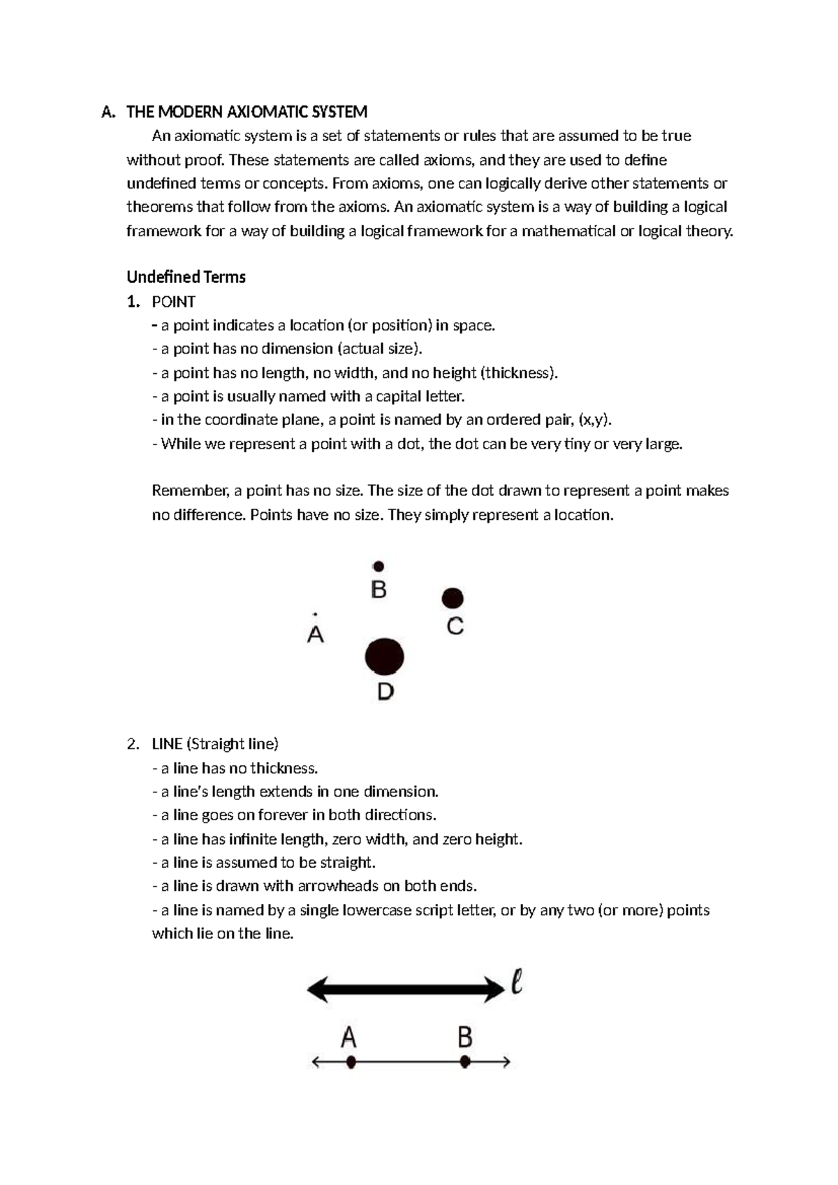 Lesson 1: The Modern Axiomatic System Explained - Studocu