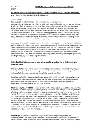 [Solved] Balancing individual rights with risks - Health and Social ...