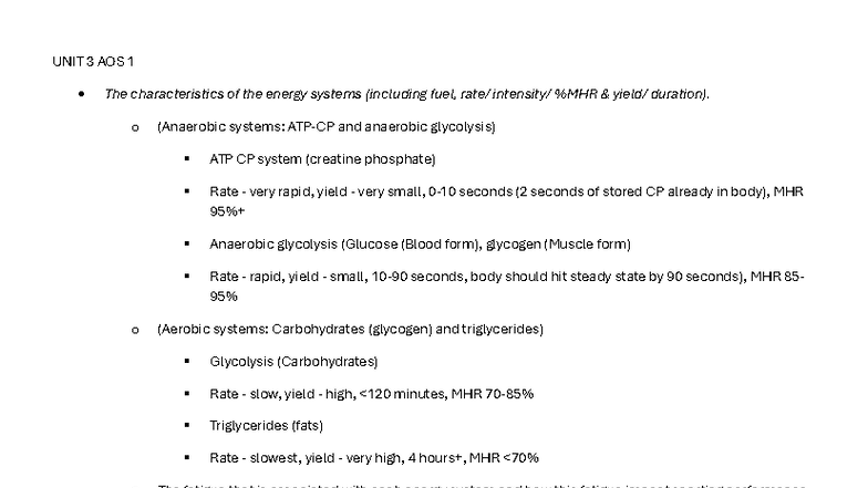 UNIT 3 AOS 1 - Characteristics of Energy Systems and Performance Impact ...