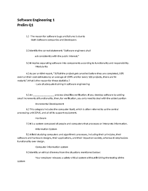 Introduction to Human Computer Interaction - Prelim Q1 - ) When humans ...