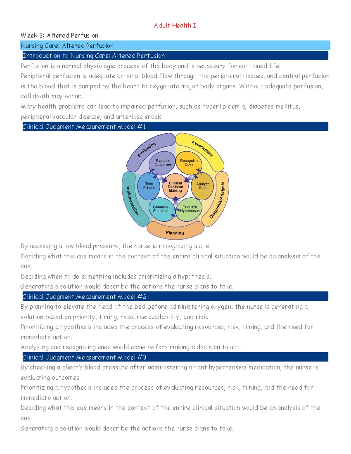 NR 224 Week 3 Edapts - Edapt - NR 224 Edapt Week 3 Functional Ability Introduction to Functional ...