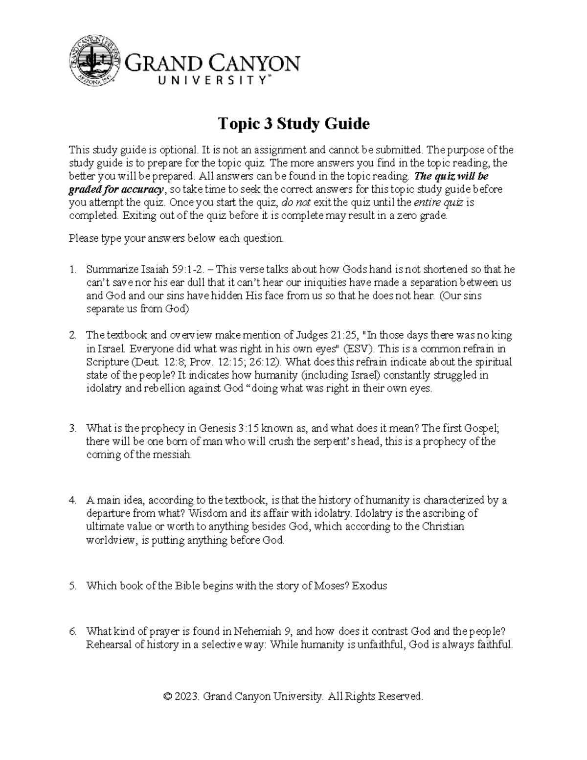 Topic 3 Study Guide: Quiz Prep and Key Concepts - Studocu