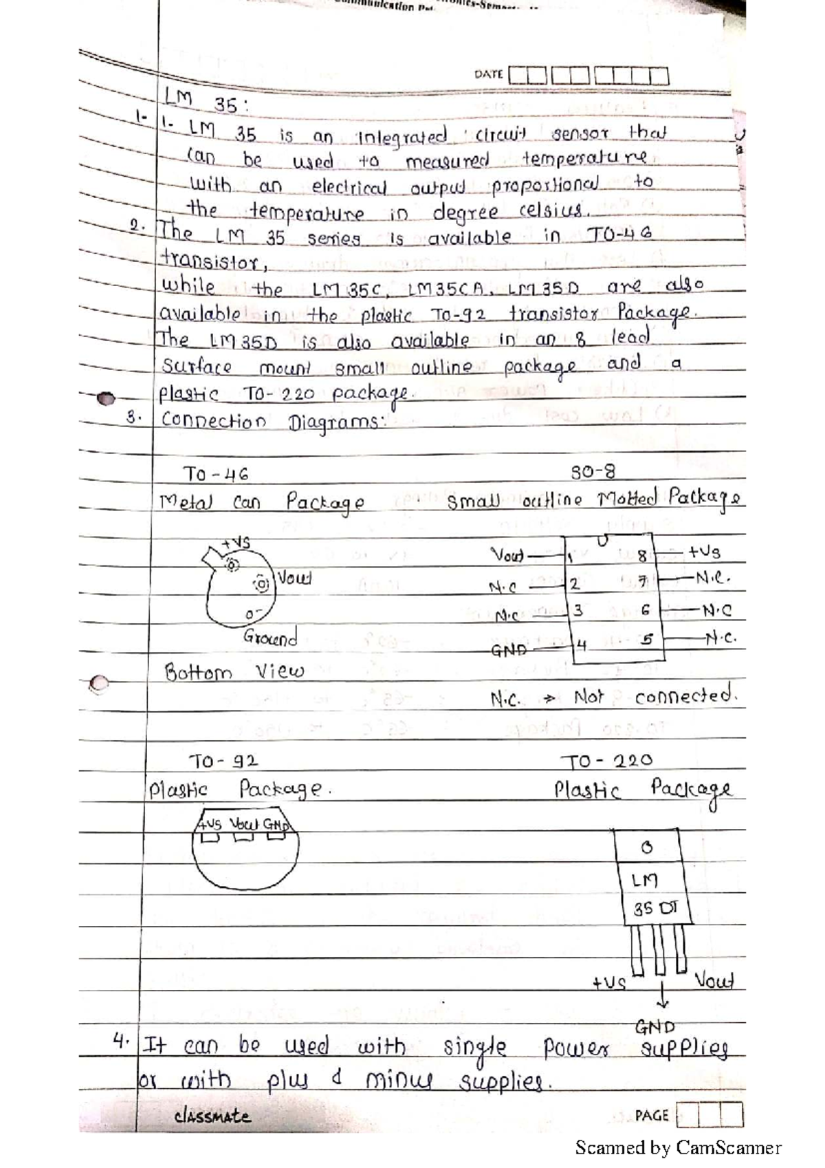 Sensors in Instrumentation: Overview of LM35, PIR, and Ultrasonic Sensors - Studocu