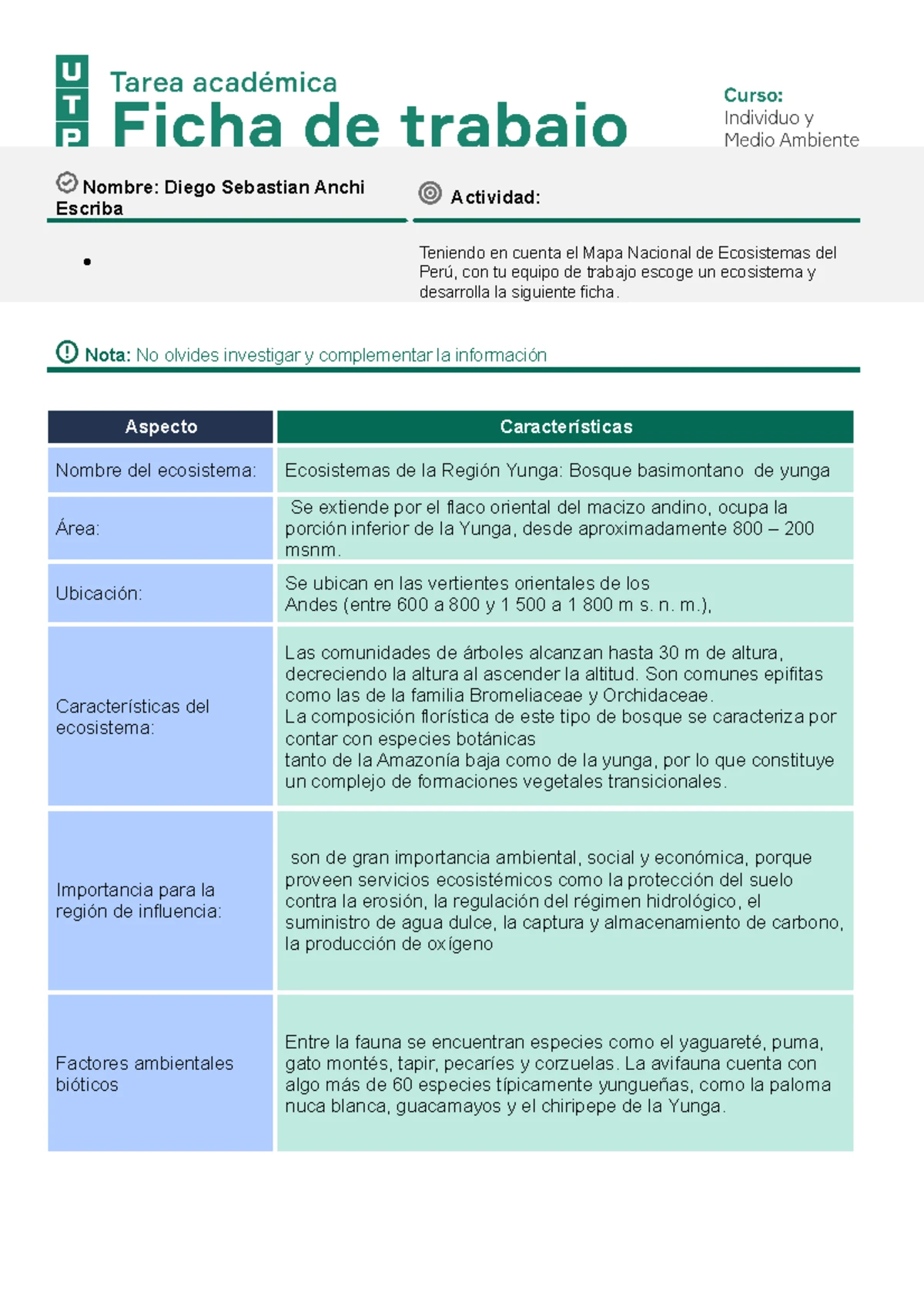Estudio de la Sabana Húmeda con Palmeras en la Amazonía Peruana - Studocu
