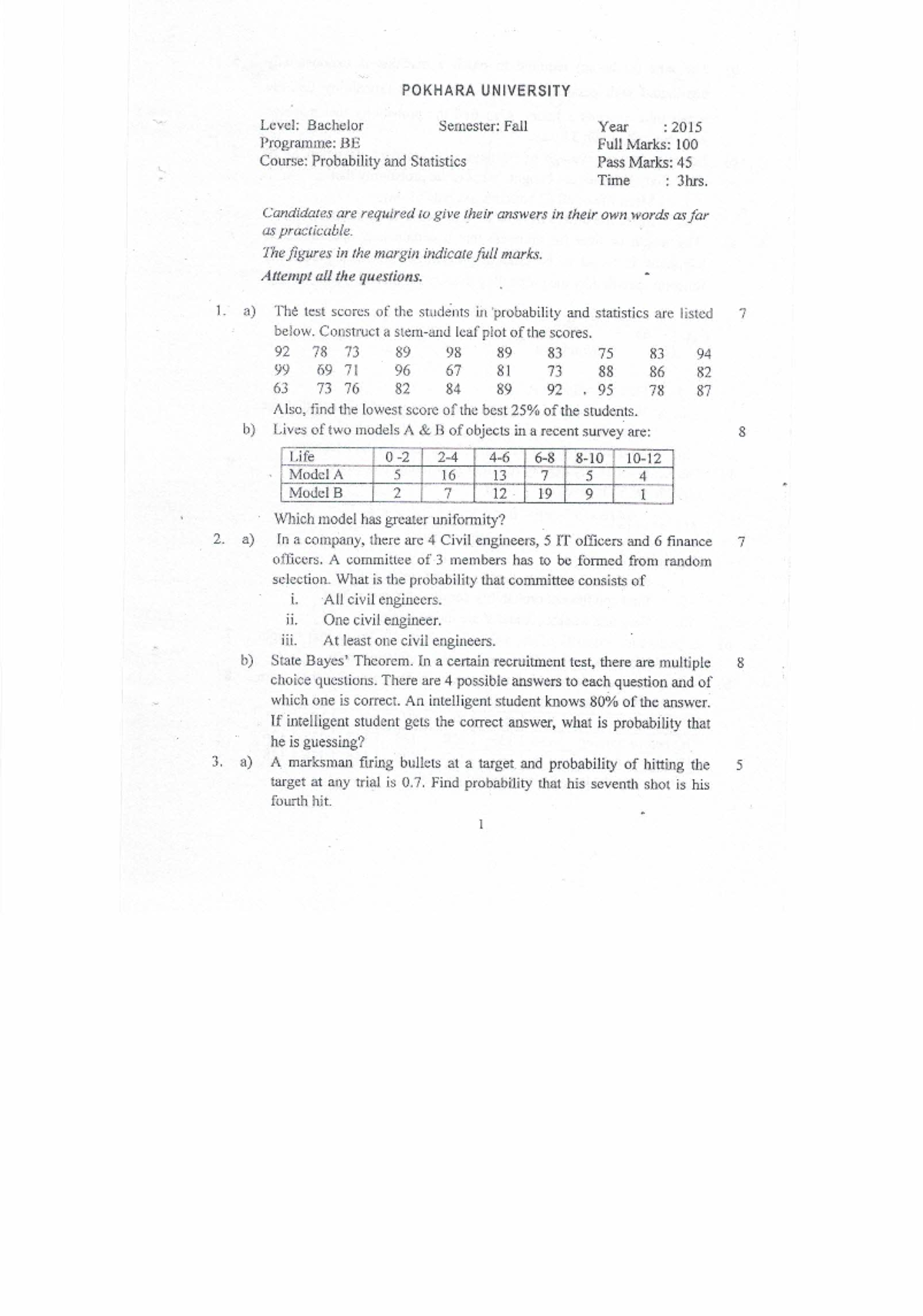 Probability & Statistics Overview and Key Concepts - Studocu