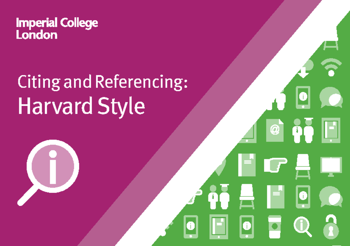 Harvard Referencing Guide 2022 - Citing and Referencing: Harvard Style ...