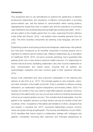 [Solved] A picture comparing 3 reflective models - Research In Health ...