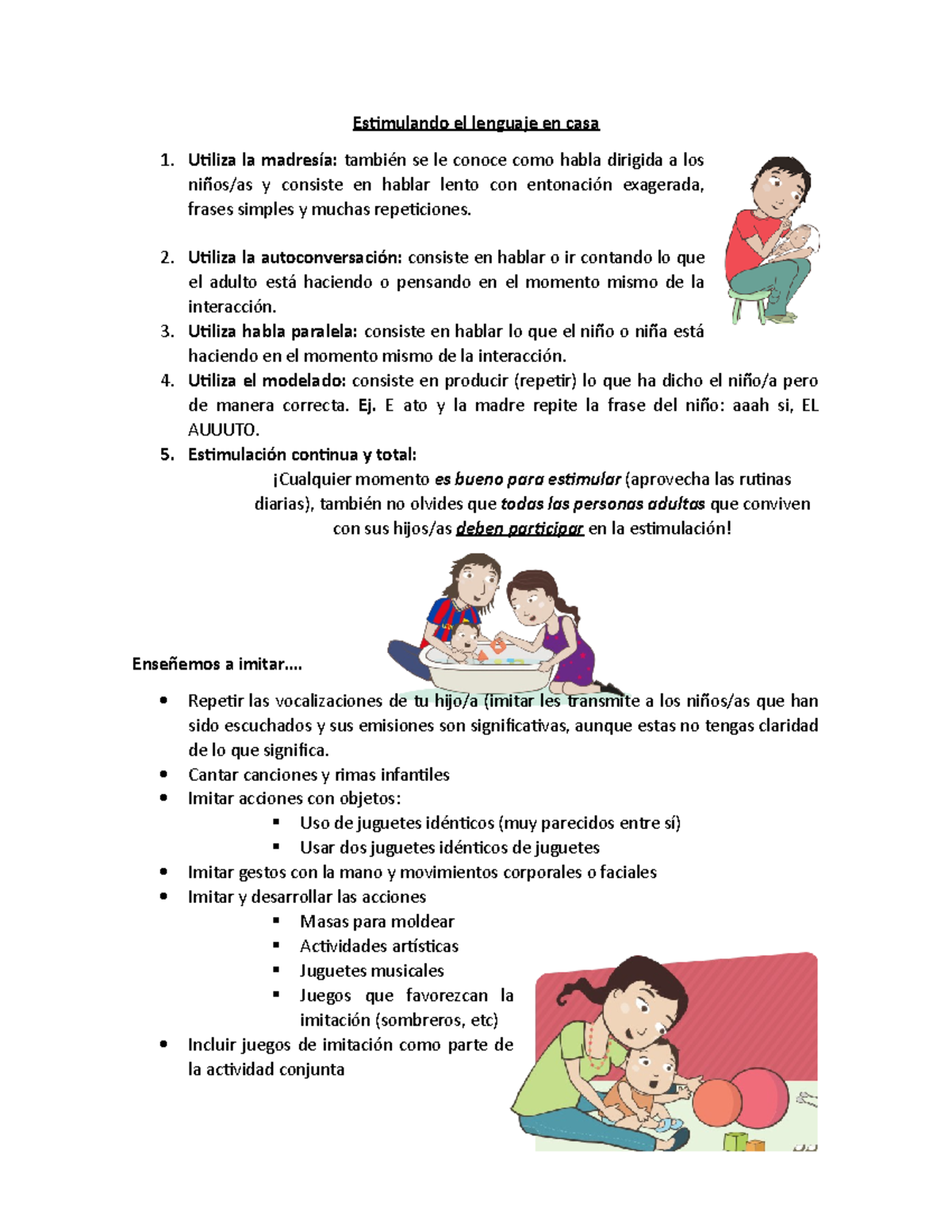 Estrategias para Estimular el Lenguaje en Niños pequeños - Studocu