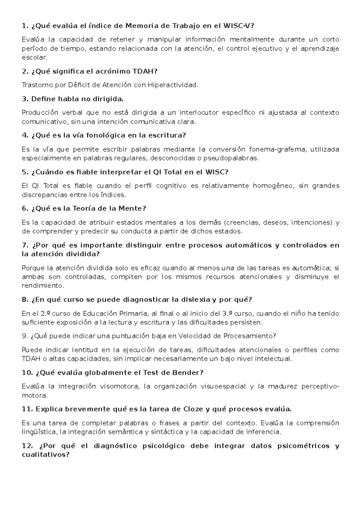 Preguntas para el Examen de Educación (Erasmus) - Evaluación ...