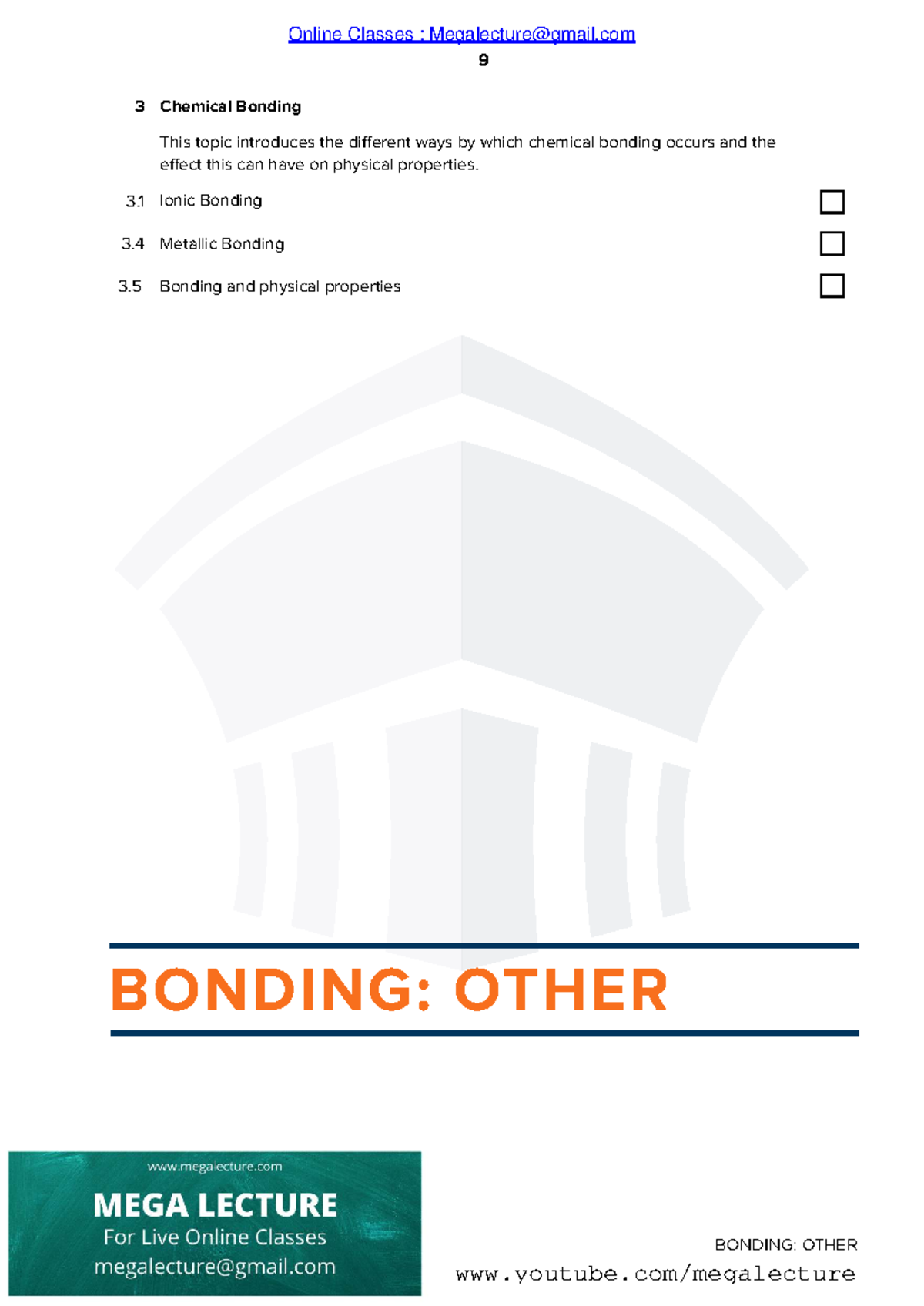 Online Classes: 9.3 Chemical Bonding Overview and Key Concepts - Studocu