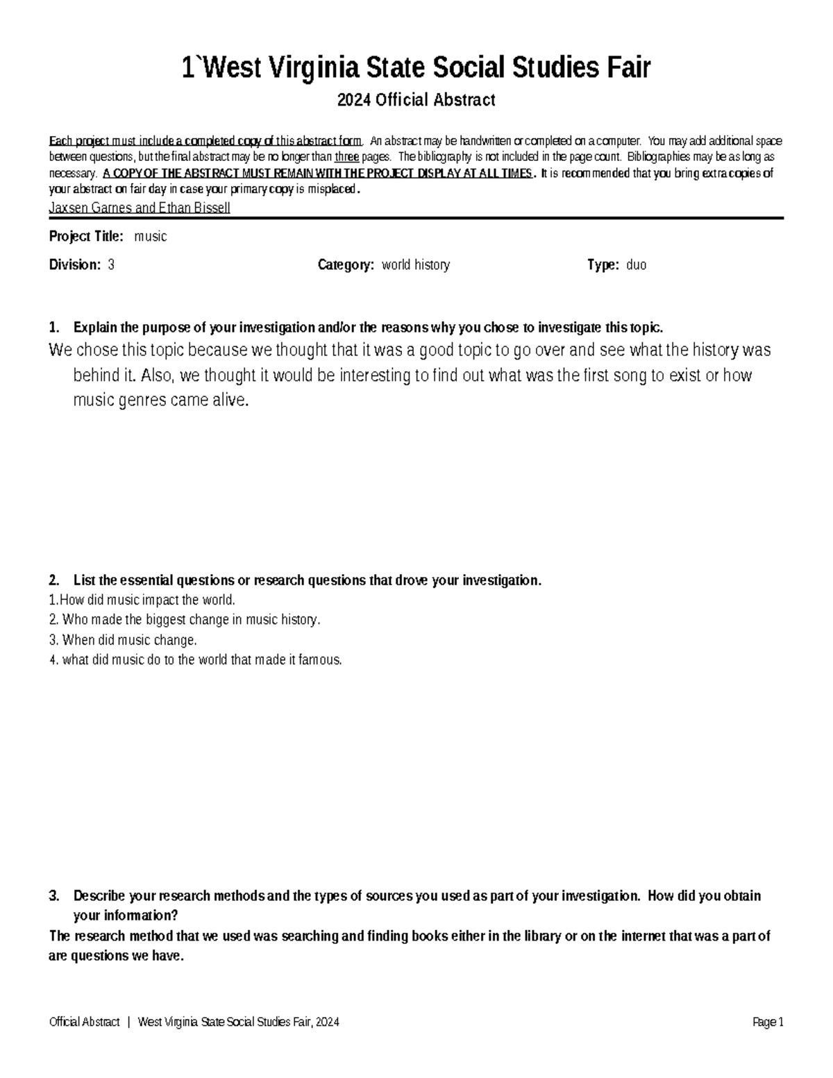 Abstract 2024 - need answers - 1`West Virginia State Social Studies ...