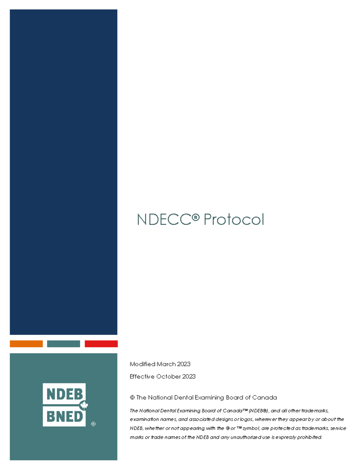 NDECC Protocol Overview - Revised for March 2023 Exam - Studocu