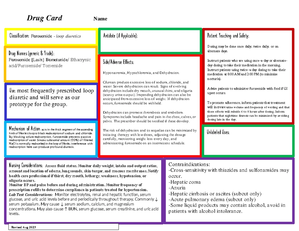 Morphine Drug Card - Pharmacology Drug Reference (Rev Aug 2023) - Studocu