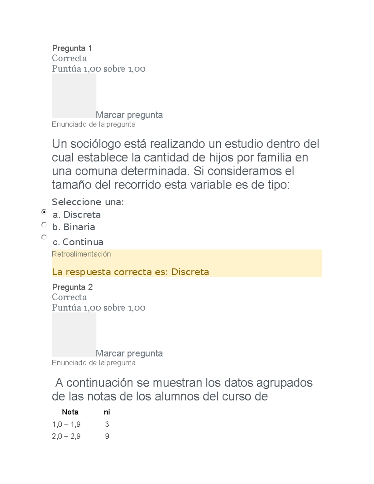 Estadística 1 - Preguntas y Respuestas del Examen Final - Studocu
