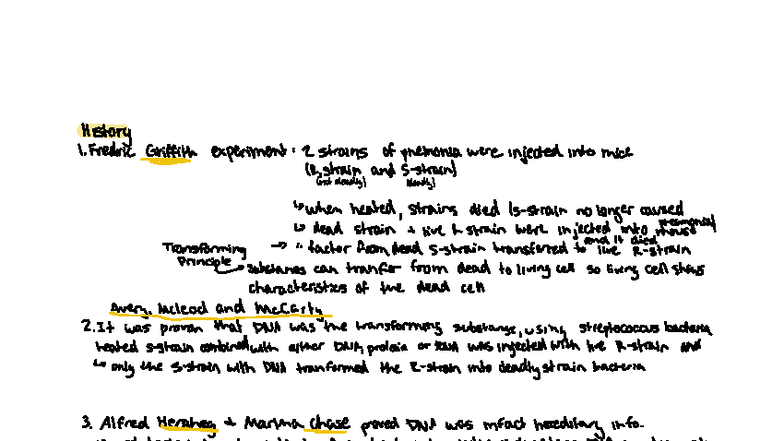 Molecular Genetics Review: History 1 - Key Concepts and Experiments ...