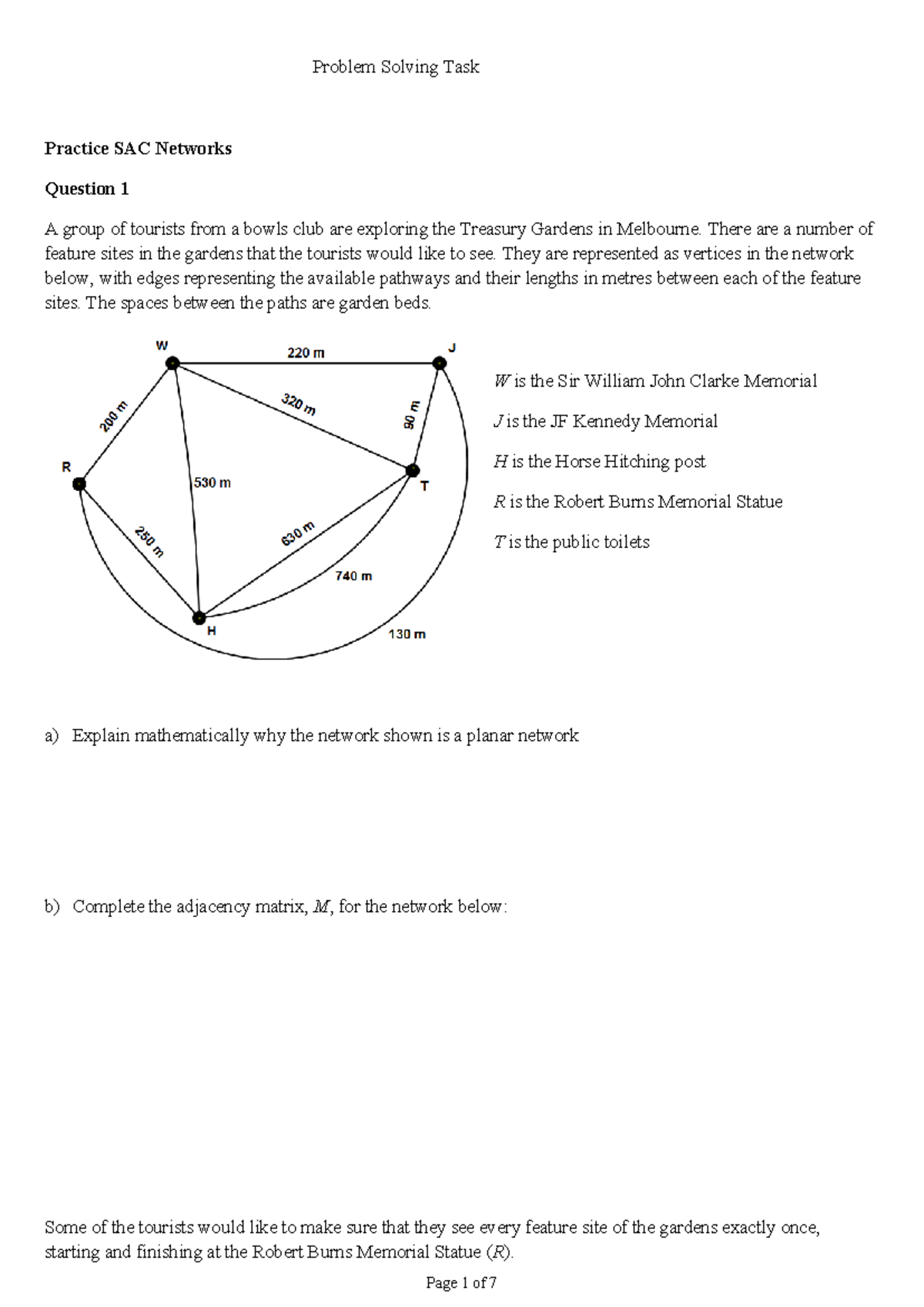 Practice SAC Networks: Problem Solving Task & Solutions - Studocu