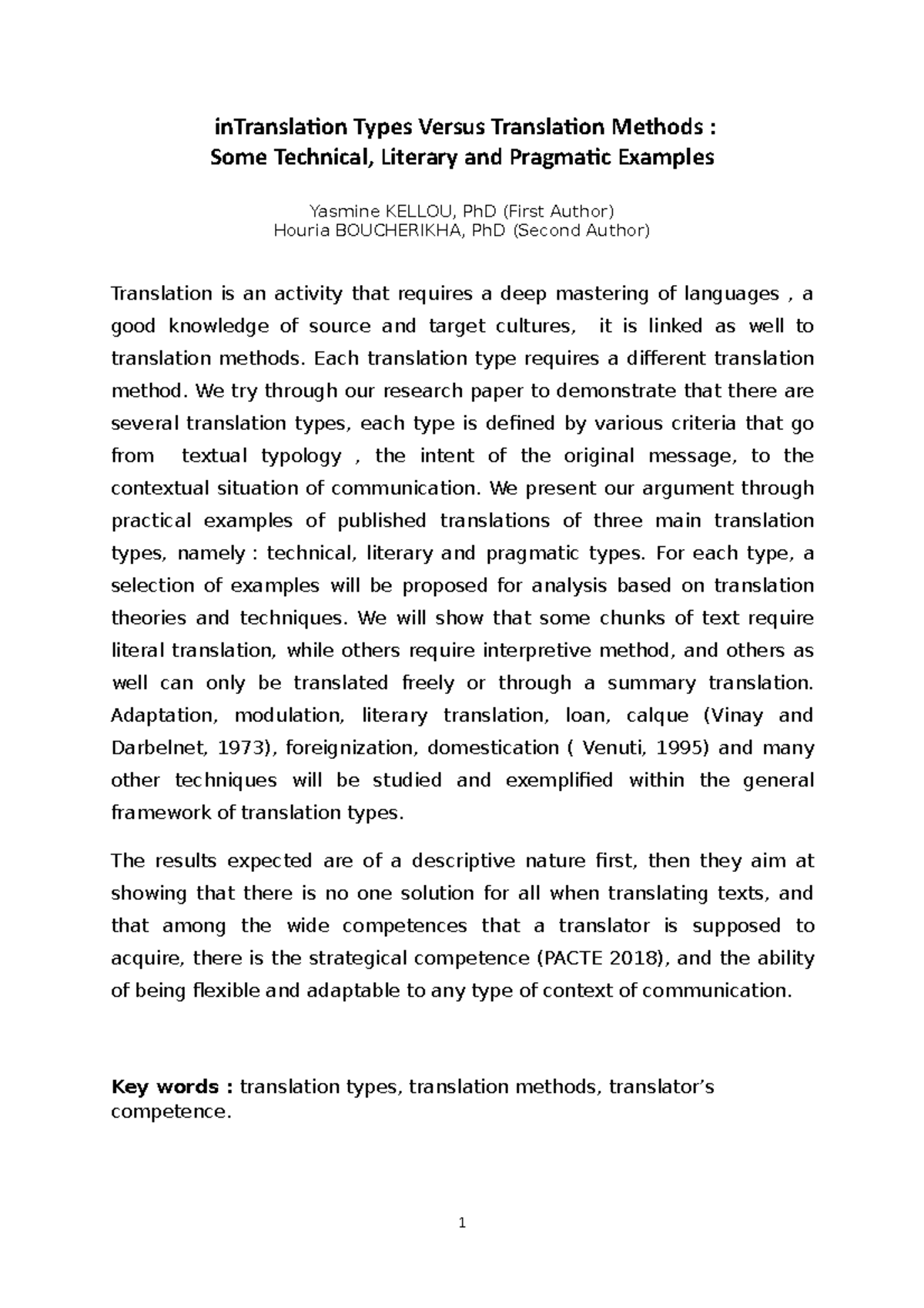 Article Kellourevu - môn hay - inTranslation Types Versus Translation ...