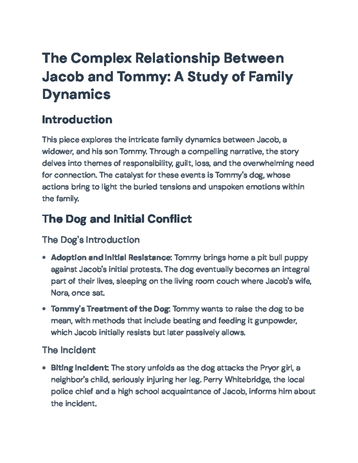 The Complex Family Dynamics of Jacob and Tommy: A Narrative Study - The ...