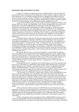 121 Prelims Multiple Choice - NCM 121 Lecture Prelims Examination The Philippines is considered ...