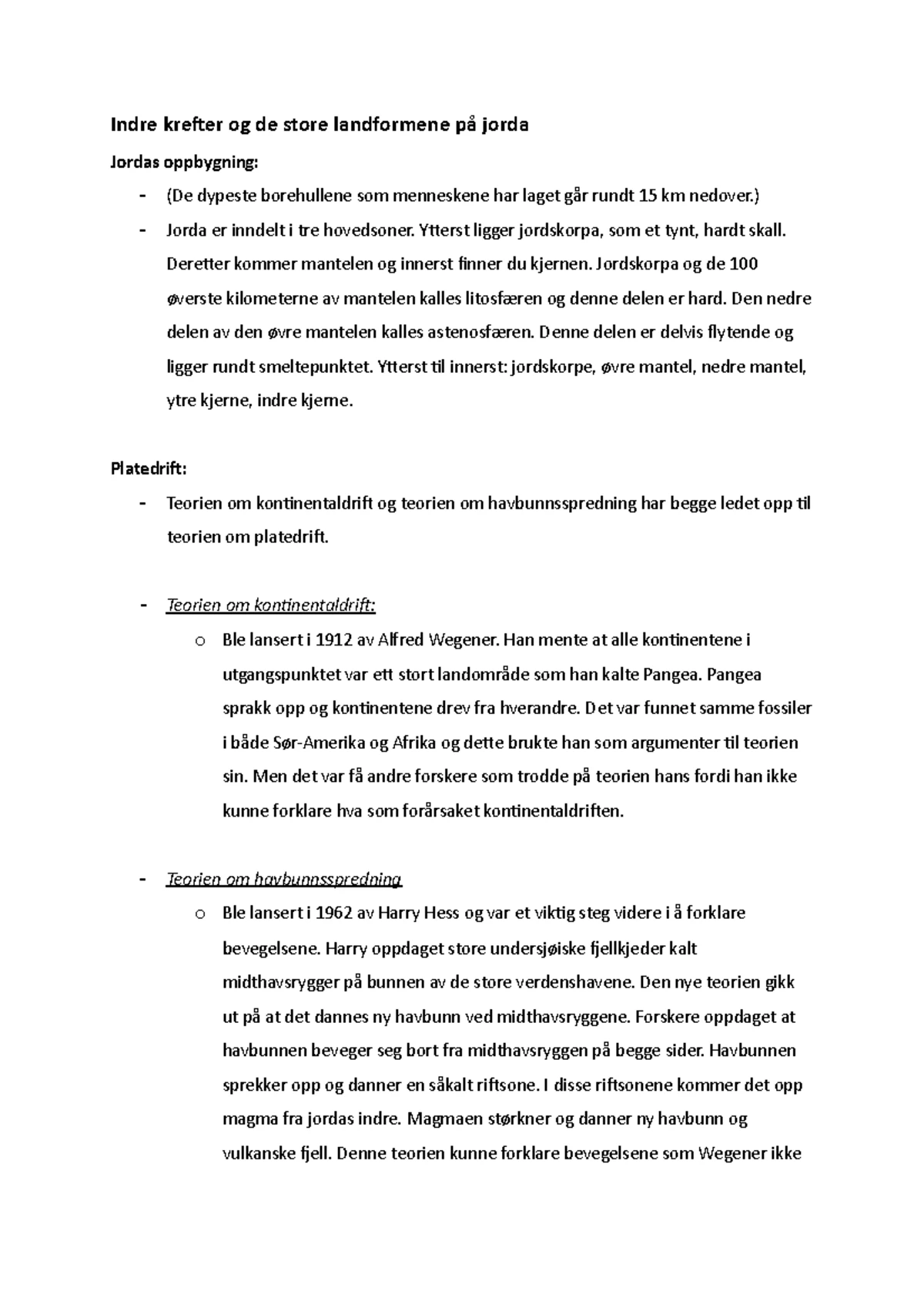Morener - Geologiske Notater om Isbreers Avtrykk - Studocu