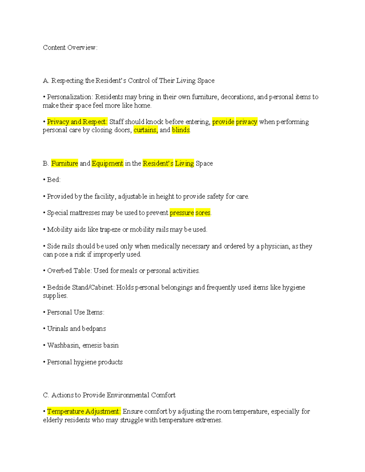 CNA Training Manual: Nutrition, Safety Protocols & Resident Care ...