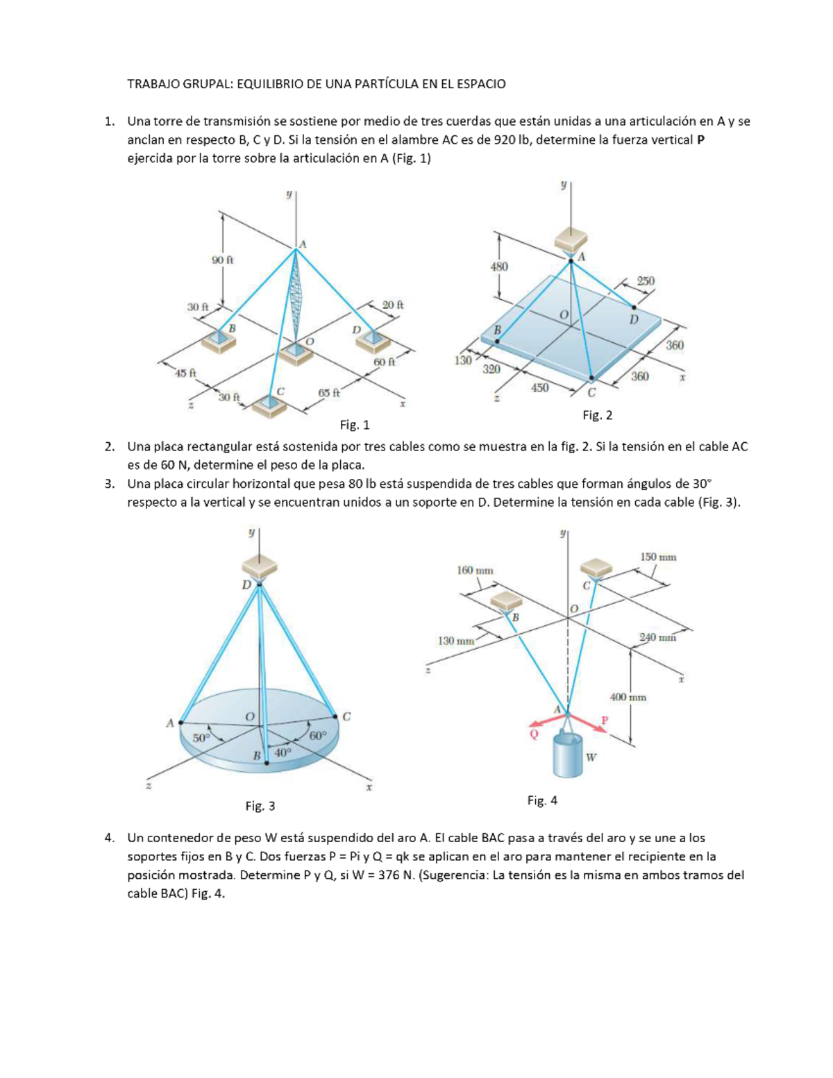 Equilib Partícula - Modulos - Estatica - Studocu
