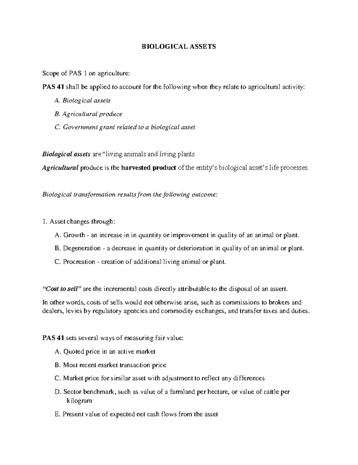 BIO 101: Understanding Biological Assets and PAS 41 in Agriculture ...