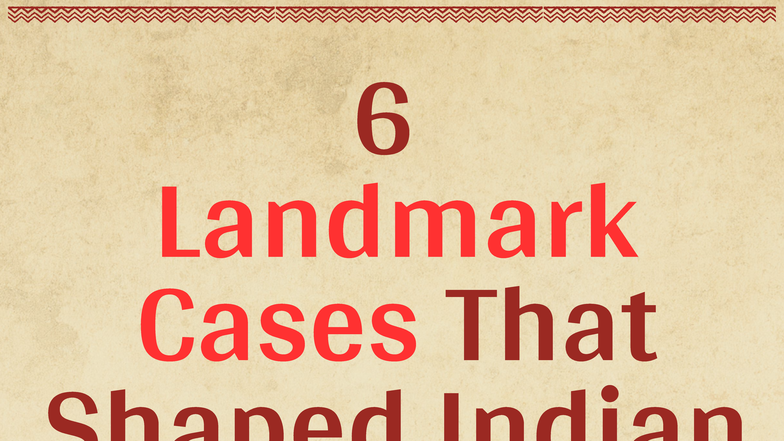 6 Landmark Cases in Indian Jurisprudence: Key Legal Milestones - Studocu