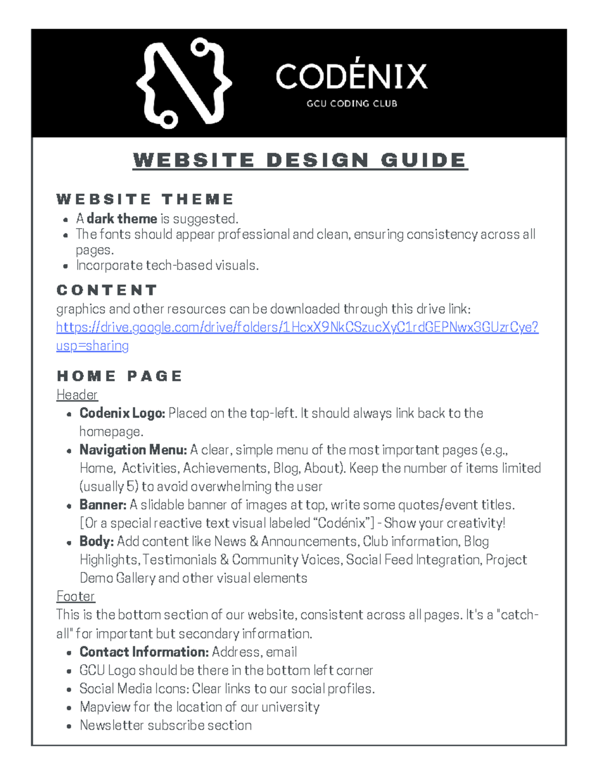 Website Design Guide: Creating a Professional Theme - Studocu