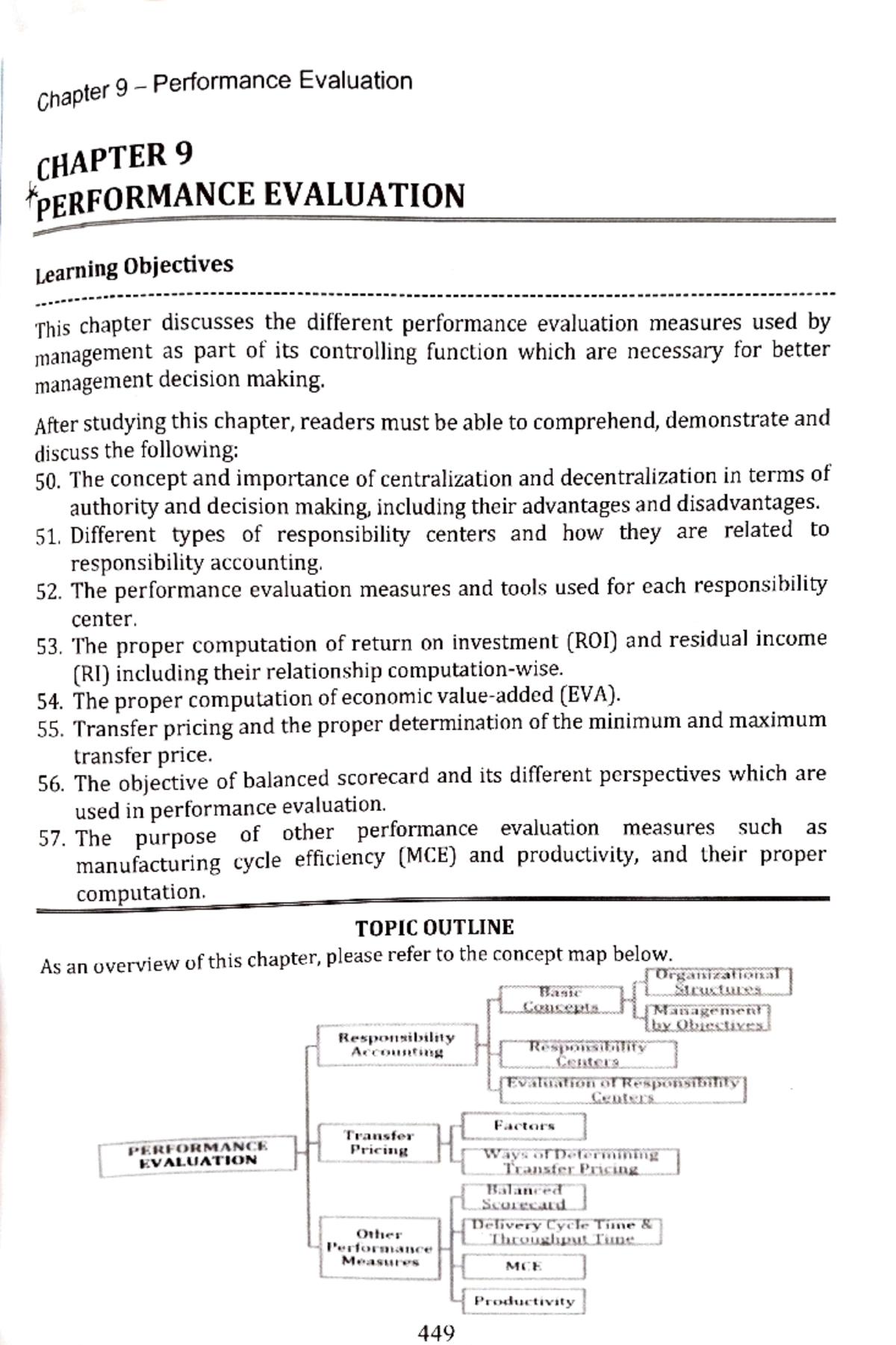 Performance Evaluation in Responsibility Accounting (Chapter 9) - Studocu