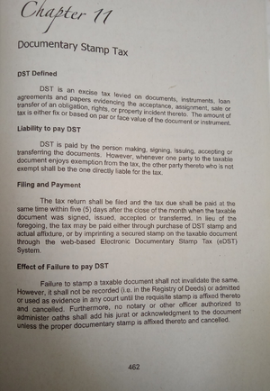 14 - DST - Documentary Stamp Tax - PART 14 Documentary Stamp Tax Definition and Nature of DST ...