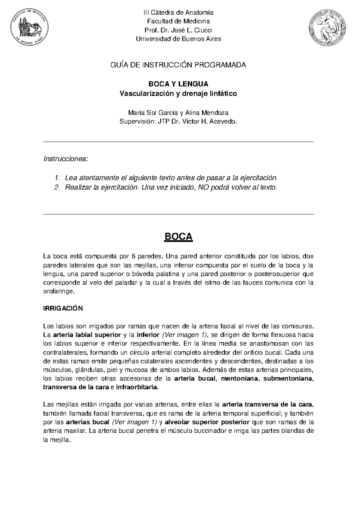 Cara y cabeza, Tomo I de Rouviere, Anatomia Humana. Vascularización ...