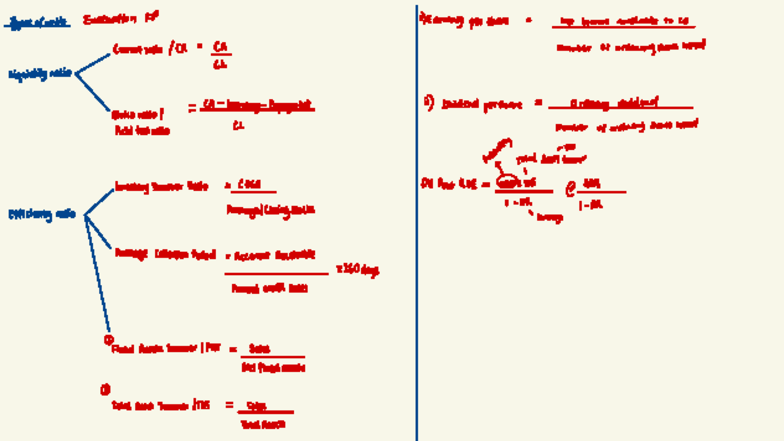 Types of Ratio Evaluation and Formulas for MAF253 - Studocu