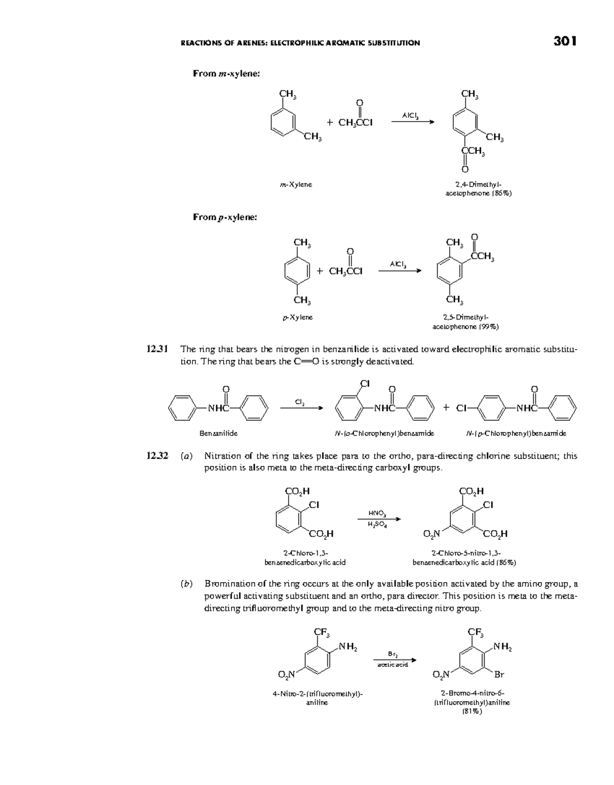 301 REACTIONS OF ARENES: Electrophilic Aromatic Substitution Notes ...