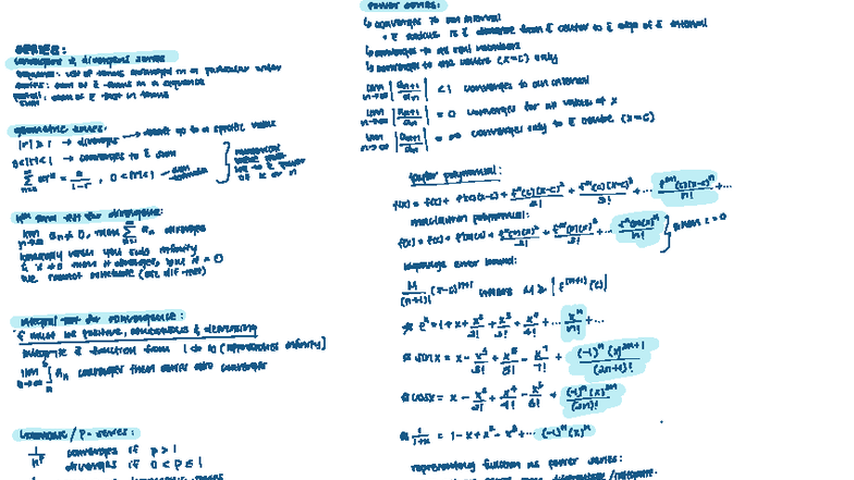 Mathematical Analysis: Convergence Tests and Series (MATH 101) - Studocu