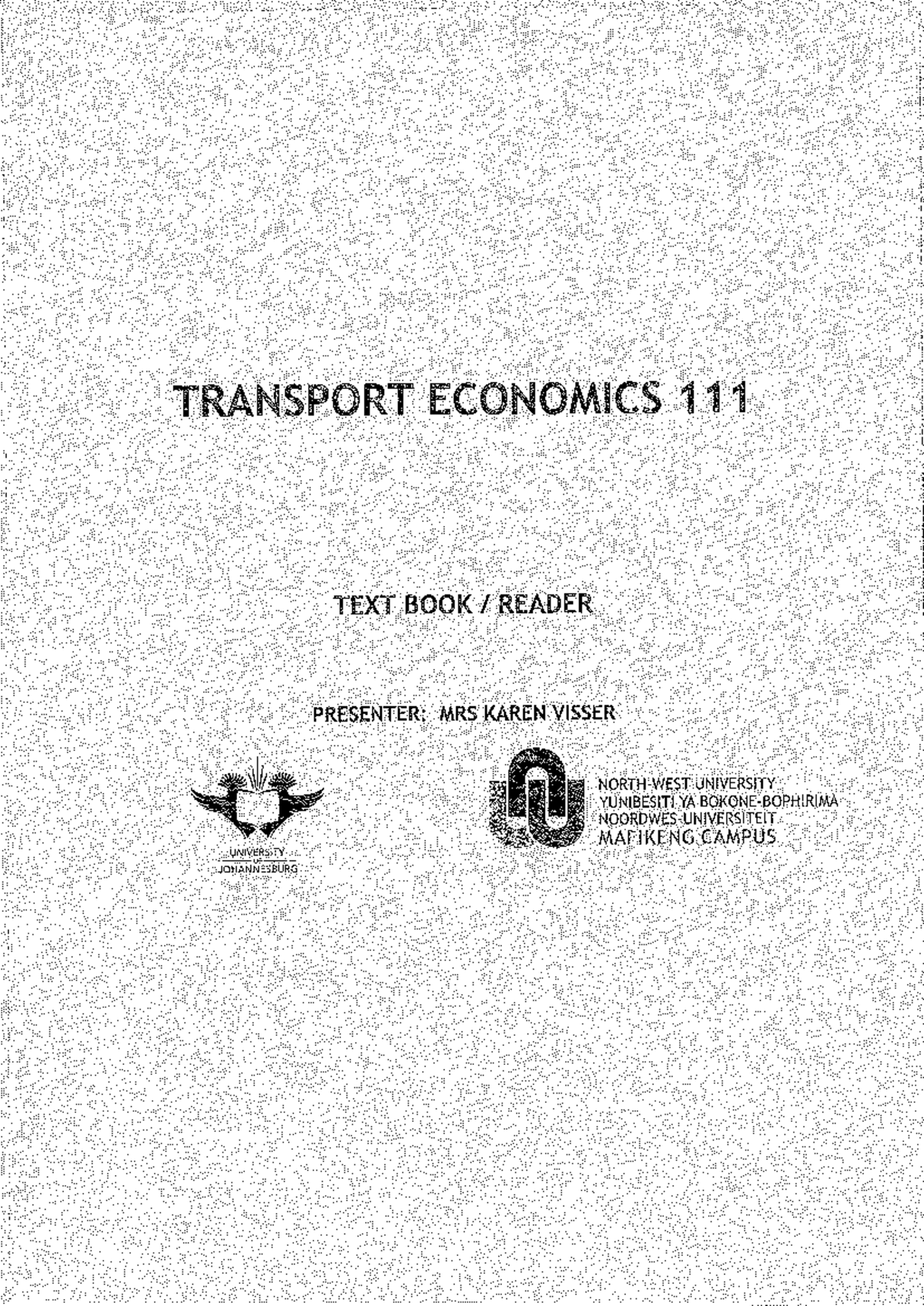 TECM 111 Intro to Economics - Reader Overview and Key Concepts - Studocu