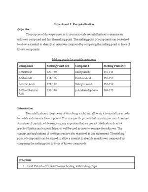 Expt 4 Lab Report Bolger - Experiment Four: Making Polymers Objective ...