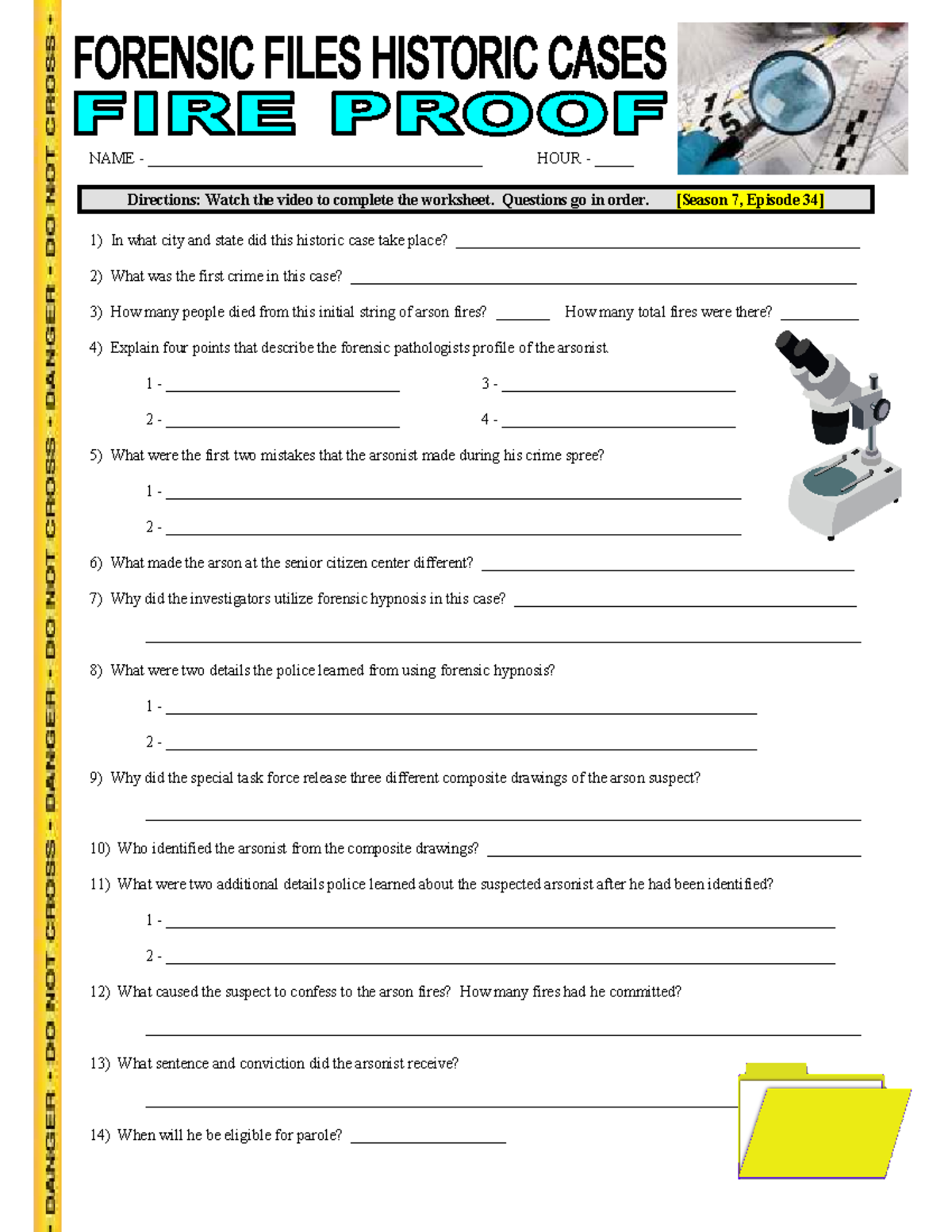 Annotated Forensic files Historic Cases - NAME