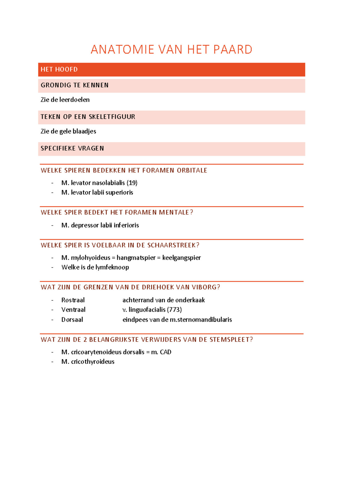Samenvatting Topografische en klinische anatomie II: compleet, anatomie ...