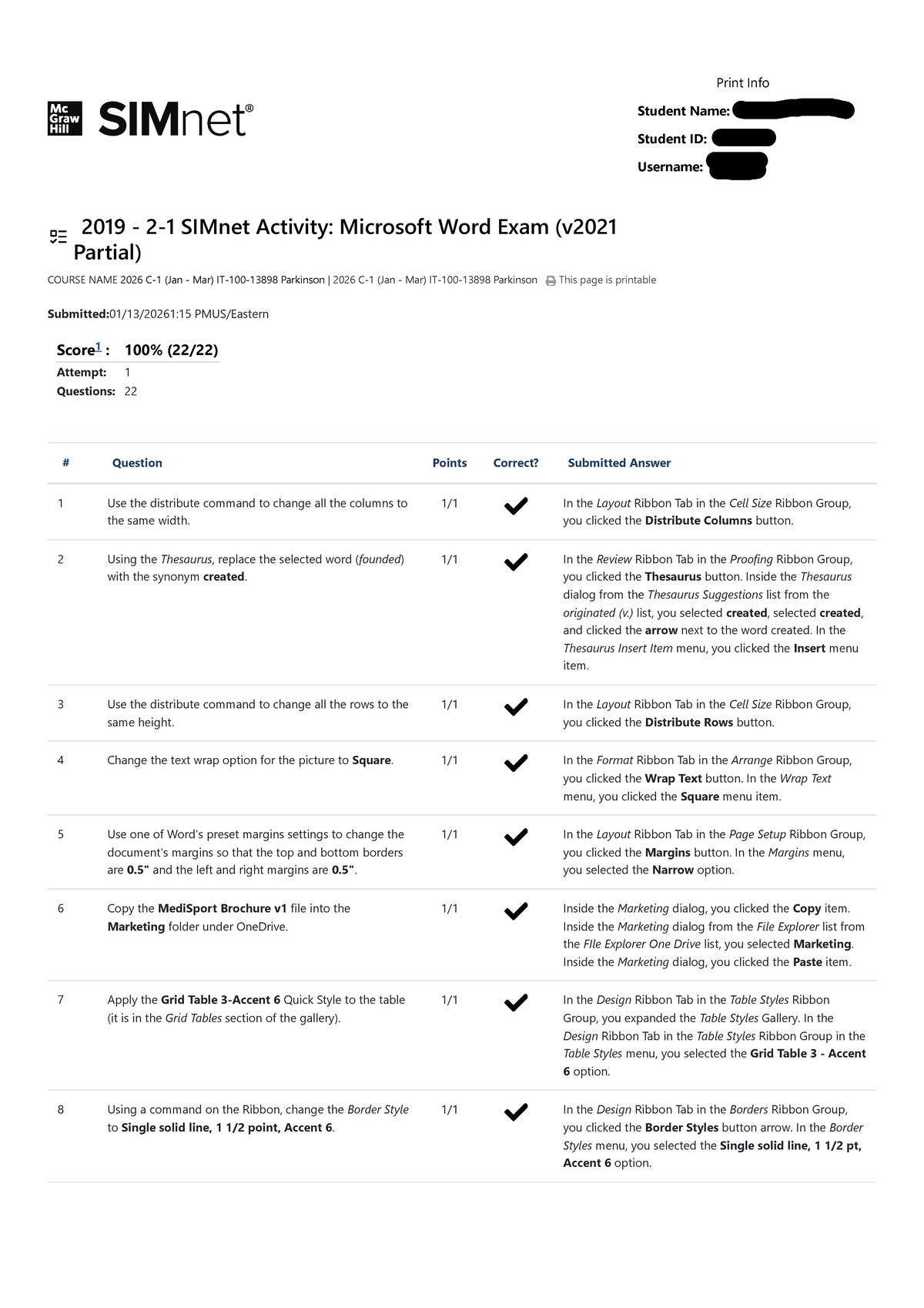 2019 - SIMnet Activity: Microsoft Word Exam (v2021 Partial) - Studocu