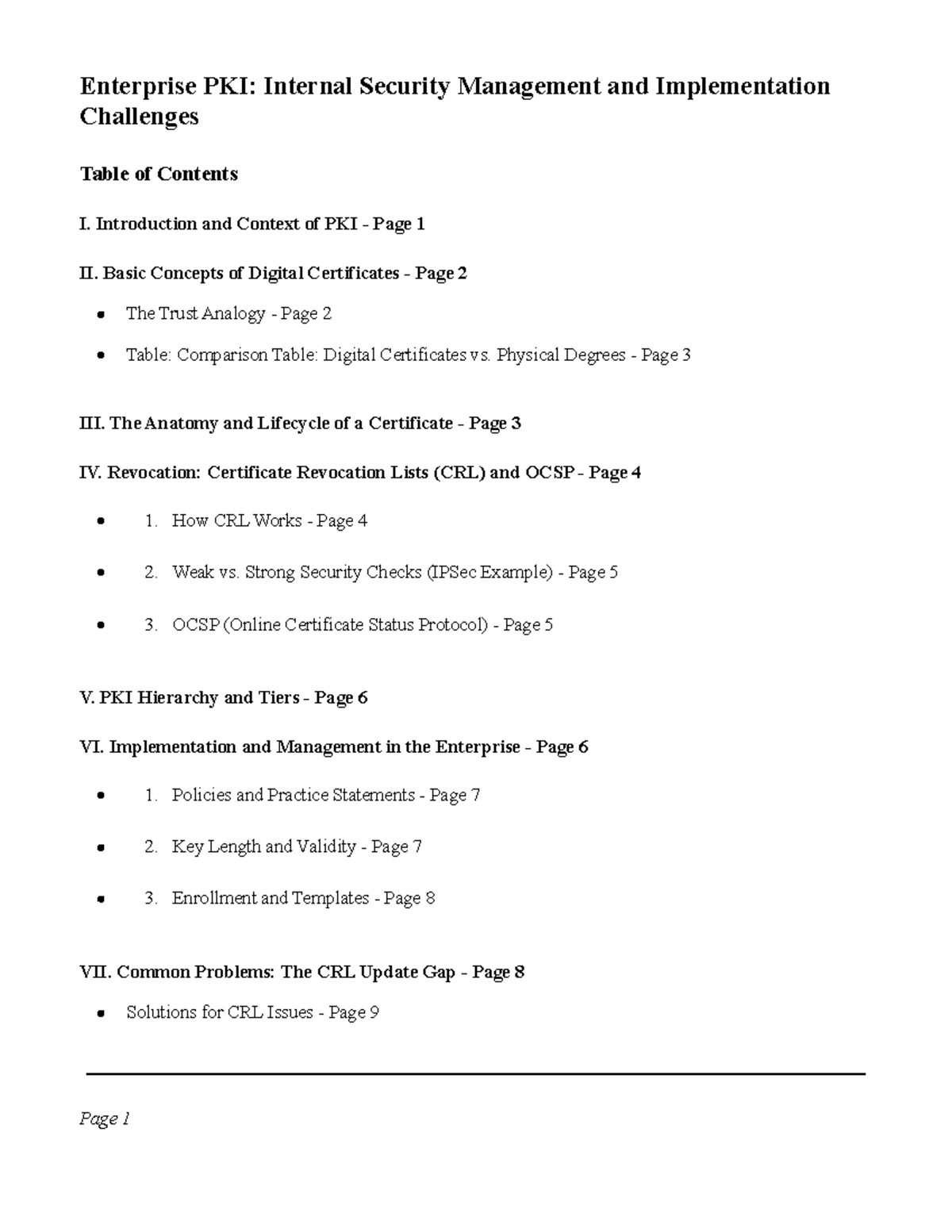 Enterprise PKI: Internal Security Management Challenges and Solutions ...