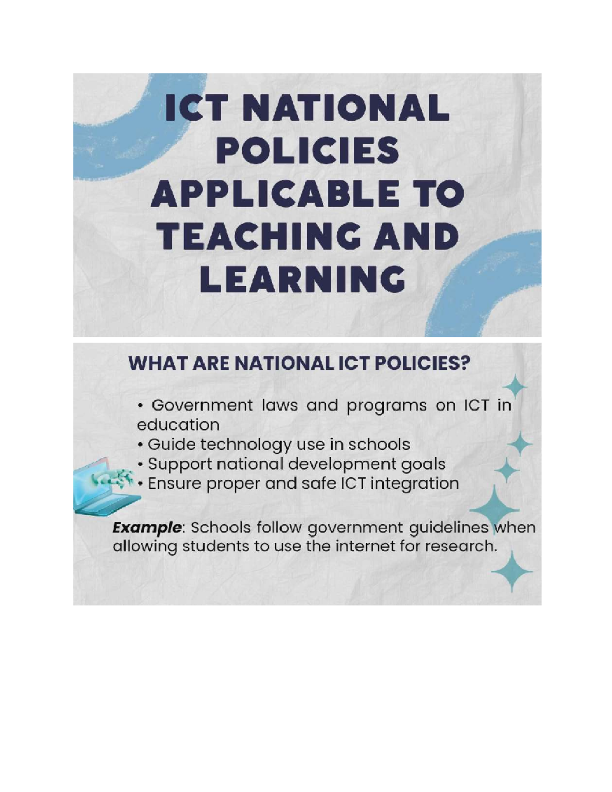 Villaganas - ICT National Policies in Education: A Comprehensive ...