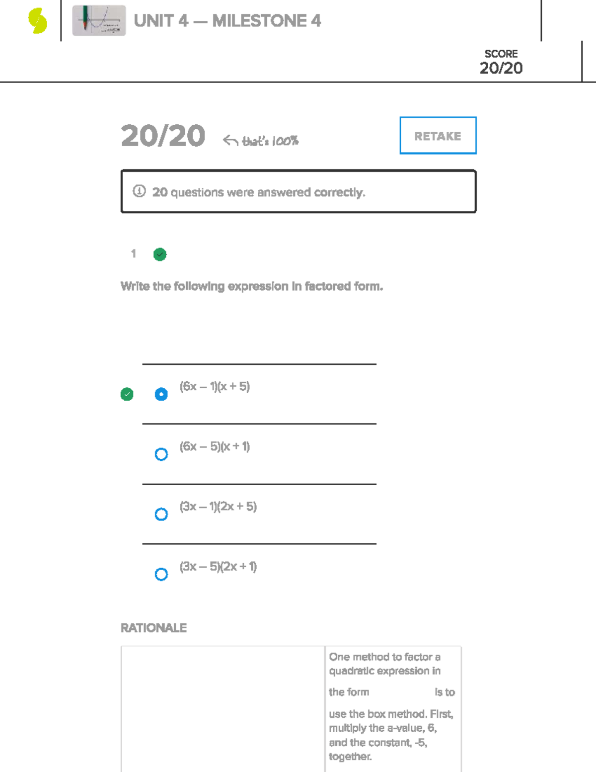 College Algebra (MATH 101) Unit 4 Milestone 4 Study Guide - Studocu