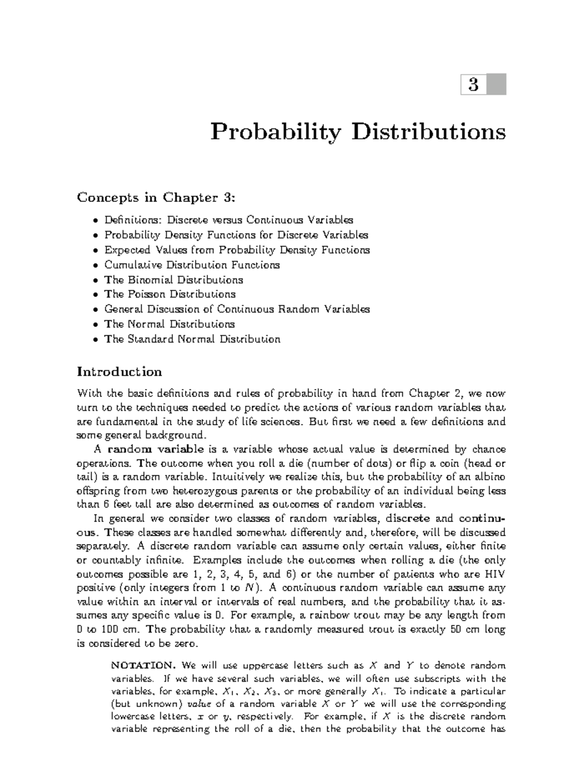 Biostatistics CH3: Probability Distributions and Key Concepts - Studocu