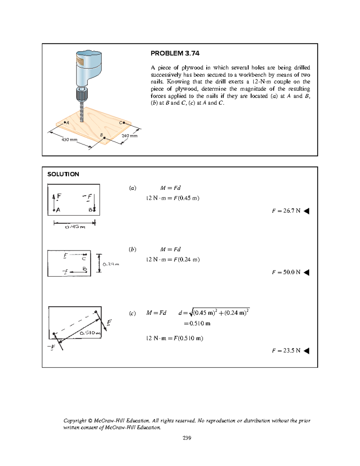 HW04 - Statics HW - Copyright © McGraw-Hill Education. All rights ...